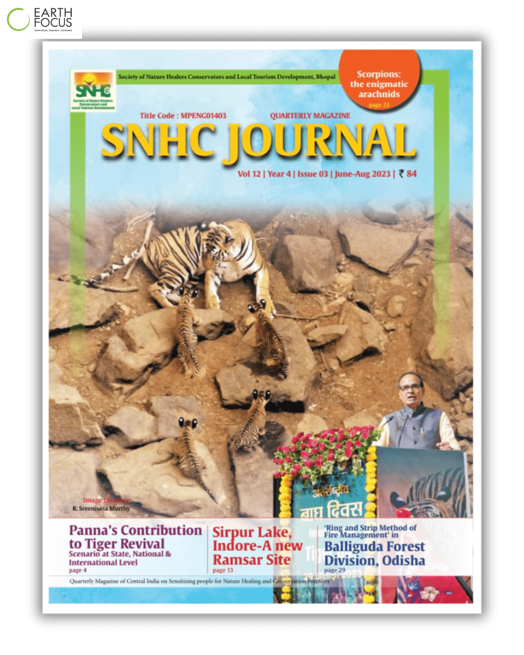 Earth Focus in SNHC Journal - Earth Focus
